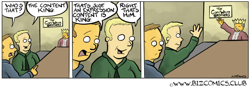 Long Live the King - Content King - BizComics Blog